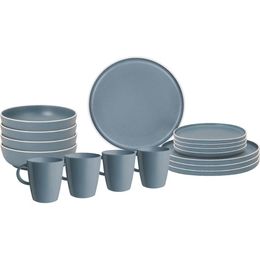 Brunner Geschirrset Dolomit Lunchbox 16-teilig, blau