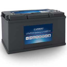 carbest LiFePO4 Lithium Batterie 100 Ah inkl. Bluetooth und Heizfunktion