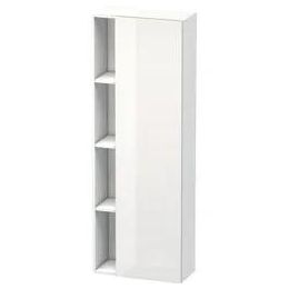 Duravit DuraStyle Hochschrank 1238, 1 Dreht&uuml;r, Anschlag rechts, H&ouml;he: 1400mm, Tiefe: 240mm, DS1238R2218, Farbe: Wei&szlig; Hochglanz Dekor / Wei&szlig; Matt Dekor