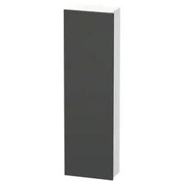 Duravit DuraStyle Hochschrank 1218, 1 T&uuml;r, Anschlag links, H&ouml;he: 1400mm, Tiefe: 240mm, DS1218L4918, Farbe: Graphit Matt Dekor / Wei&szlig; Matt Dekor