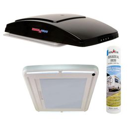 Maxxair MaxxFan Deluxe rauchfarben - Komplettset