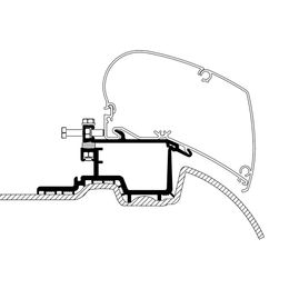 Thule Dachadapter-Set MB Sprinter ab 2006 f&uuml;r Serie 6, 3-tlg