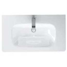 Duravit DuraStyle Waschtisch Compact 78,5cm mit &Uuml;berlauf, mit Hahnlochbank, 1 Hahnloch, 2337780000, Farbe: Wei&szlig;