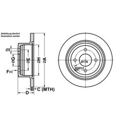 ATE Bremsscheibe hinten rechts links voll 292,0mm f&uuml;r NISSAN 43206-EM10A D3206-EM10A 24.0109-0166.1