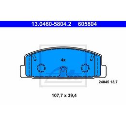ATE Bremsensatz, Scheibenbremse Bremsensatz-Hinterachse sg00000cus Vorderachse bel&uuml;ftet 258mm 24mm f&uuml;r Ford MAZDA