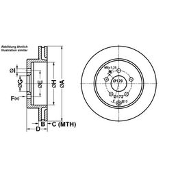 ATE Bremsscheibe hinten rechts links bel&uuml;ftet 324,6mm f&uuml;r MAZDA L232-26-251C 24.0118-0158.1