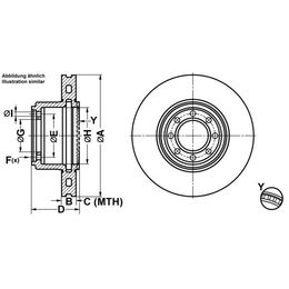 ATE Bremsscheibe 24.0124-0228.1 hinten rechts links bel&uuml;ftet 294mm f&uuml;r IVECO 2996043 7186485 46393182