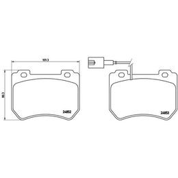 Brembo Bremsensatz-Vorderachse XTRA LINE / STANDARD Bremsensatz, Scheibenbremse vorne rechts links Gelocht/innenbel. 330mm f&uuml;r ALFA ROMEO JEEP (GAC FC