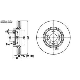 ATE Bremsscheibe vorne rechts links bel&uuml;ftet 302,0mm f&uuml;r VAUXHALL SAAB OPEL 93171500 569004 9191247 24.0128-0137.1