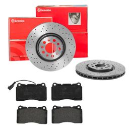 Brembo Bremsensatz-Vorderachse XTRA LINE / STANDARD SK8K0F6ZV1 Bremsensatz, Scheibenbremse vorne rechts links Gelocht/innenbel. 330mm f&uuml;r ALFA ROMEO L