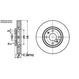 ATE Bremsensatz Bremsensatz, Scheibenbremse vorne rechts links bel&uuml;ftet 288mm f&uuml;r CITRO&Euml;N 4246W3 425216 425249 IJF141BYL7