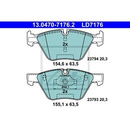 ATE Bremsensatz, Scheibenbremse vorne rechts links bel&uuml;ftet 310mm f&uuml;r BMW 34116763617 34112339268 34116763618 1420-42938