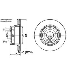 ATE Bremsscheibe 24.0122-0257.1 hinten rechts links bel&uuml;ftet 324mm f&uuml;r BMW 34216778649