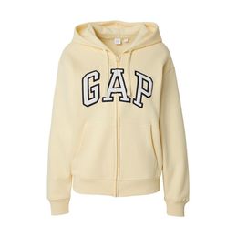 GAP Sweatjacke 'HERITAGE' Damen Gr&ouml;&szlig;e XXL dunkelblau / hellgelb / wei&szlig;