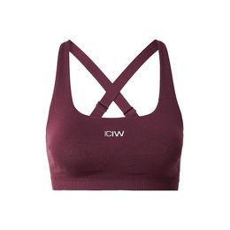 ICANIWILL Sport-BH Damen Gr&ouml;&szlig;e XS burgunder / wei&szlig;
