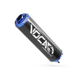 Endschalld&auml;mpfer VOCA Carbon - CNC Endkappe blau