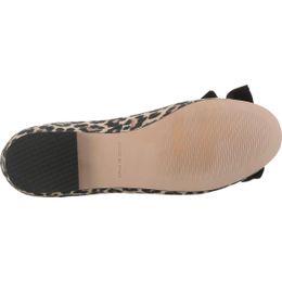 Heine Witt Damen Ballerina, beige-schwarz, Gr&ouml;&szlig;e 38