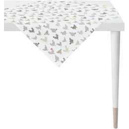 Tischdecke Apelt "6710", grau, B:100cm L:100cm, Baumwolle, Polyester, Tischdecken, Tischdecke