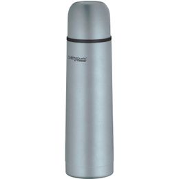 Isolierflasche THERMOCAFÉ "TC EVERYDAY, Edelstahlkörper, spülmaschinenfest", ice blau mat, H:25cm, Edelstahl, Kunststoff, Silikon, Trinkflaschen, Isolierflasche, mit Twist & Pour Lid und Trinkbecher (nicht isoliert)