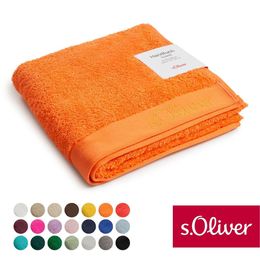 Handtuch s.Oliver "s.Oliver, Premium Qualität, 600 gr/m², auch als Sets erhältlich", orange, B:50cm L:100cm, Walkfrottier, Baumwolle, Handtücher, große Farbauswahl, auch als Duschtuch, Waschhandschuh, Gästetuch