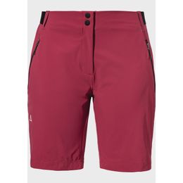 Schöffel Shorts SCHÖFFEL "Shorts Style Blaustein WMS", Damen, Gr. 48, Normalgrößen, rot (3750, rot), Oberstoff: 86% Nylon, 14% Elasthan, Hosen Shorts
