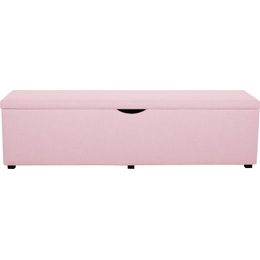 Hockerbank Home Affaire "Standard", rosa (ros&eacute;), B:120cm H:42cm T:40cm, Struktur fein (100% Polyester) f&uuml;r Bett &raquo;Classico&laquo;, &raquo;Piazza&laquo;, &raquo;Premium&laquo; und &raquo;Vega&laquo;;Struktur (100% Polyester) f&uuml;r Bett &raquo;Crato&laquo; und &raquo;Lucina&laquo;;Struktur (60% Baumwolle, 40% Leinen) f&uuml;r Bett &raquo;Kiss&laquo;;Kunstleder f&uuml;r Bett &raquo;Natura&laquo;;Struktur (100% Polyester) f&uuml;r Bett &raquo;Nordica&laquo;, Hocker, Breite 120cm oder 160cm, auch als Garderobenbank oder