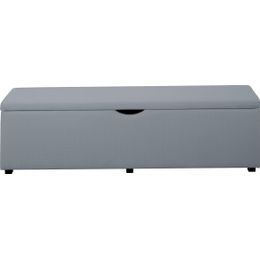 Hockerbank Home Affaire "Standard", grau, B:120cm H:42cm T:40cm, Struktur fein (100% Polyester) f&uuml;r Bett &raquo;Classico&laquo;, &raquo;Piazza&laquo;, &raquo;Premium&laquo; und &raquo;Vega&laquo;;Struktur (100% Polyester) f&uuml;r Bett &raquo;Crato&laquo; und &raquo;Lucina&laquo;;Struktur (60% Baumwolle, 40% Leinen) f&uuml;r Bett &raquo;Kiss&laquo;;Kunstleder f&uuml;r Bett &raquo;Natura&laquo;;Struktur (100% Polyester) f&uuml;r Bett &raquo;Nordica&laquo;, Hocker, Breite 120cm oder 160cm, auch als Garderobenbank oder Bettba