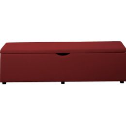 Hockerbank Home Affaire "Standard", braun (rost), B:120cm H:42cm T:40cm, Struktur fein (100% Polyester) f&uuml;r Bett &raquo;Classico&laquo;, &raquo;Piazza&laquo;, &raquo;Premium&laquo; und &raquo;Vega&laquo;;Struktur (100% Polyester) f&uuml;r Bett &raquo;Crato&laquo; und &raquo;Lucina&laquo;;Struktur (60% Baumwolle, 40% Leinen) f&uuml;r Bett &raquo;Kiss&laquo;;Kunstleder f&uuml;r Bett &raquo;Natura&laquo;;Struktur (100% Polyester) f&uuml;r Bett &raquo;Nordica&laquo;, Hocker, Breite 120cm oder 160cm, auch als Garderobenbank ode