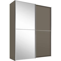 Schwebet&uuml;renschrank STAUD "Sinfonie Plus, edles Design in hochwertiger Qualit&auml;t, Made in Germany", braun (mocca), B:225cm H:222cm T:68cm, Holzwerkstoff, Schr&auml;nke, Schwebet&uuml;renschrank, Mit vier verschiedenen Ausstattungsvarianten