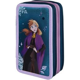 Federm&auml;ppchen Scooli "Tripledecker, Frozen", Jungen, bunt (frozen), Polyester, Schreibger&auml;teetuis Federm&auml;ppchen, bef&uuml;llt, inkl. Geodreieck