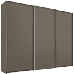 Schwebet&uuml;renschrank STAUD "Sinfonie Plus, edles Design in hochwertiger Qualit&auml;t, Made in Germany", braun (mocca), B:280cm H:240cm T:68cm, Holzwerkstoff, Schr&auml;nke, Schwebet&uuml;renschrank, Mit vier verschiedenen Ausstattungsvarianten