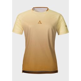 Sch&ouml;ffel Funktionsshirt SCH&Ouml;FFEL "Shirt Style Koitere WMN", Damen, Gr. 42, gelb (5735, gelb), Oberstoff: 100% Polyester, Rundhals, Shirts Funktionsshirt