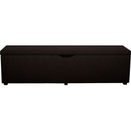 Hockerbank Home Affaire "Standard", grau (anthrazit), B:160cm H:42cm T:40cm, Struktur fein (100% Polyester) f&uuml;r Bett &raquo;Classico&laquo;, &raquo;Piazza&laquo;, &raquo;Premium&laquo; und &raquo;Vega&laquo;;Struktur (100% Polyester) f&uuml;r Bett &raquo;Crato&laquo; und &raquo;Lucina&laquo;;Struktur (60% Baumwolle, 40% Leinen) f&uuml;r Bett &raquo;Kiss&laquo;;Kunstleder f&uuml;r Bett &raquo;Natura&laquo;;Struktur (100% Polyester) f&uuml;r Bett &raquo;Nordica&laquo;, Hocker, Breite 120cm oder 160cm, auch als Garderobenbank