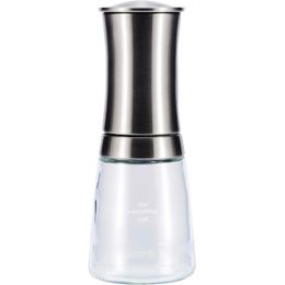 Salz-/Pfefferm&uuml;hle Kyocera "CM-30SS", silber (silberfarben, transparent), H:16cm &Oslash;:6,3cm, K&uuml;chenm&uuml;hlen, Keramikmahlwerk, 20 cm