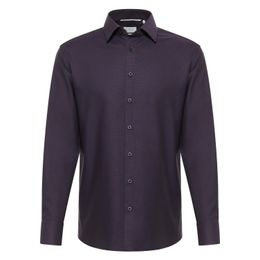 Eterna Herren Langarmhemd "MODERN FIT"plum, Gr. 41, 100% Baumwolle, Hemden, NON IRON (b&uuml;gelfrei)