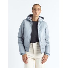 Lederjacke Maze "42023013", Damen, Gr. L, blau (baby blau), Obermaterial: 100% Lammleder; Innenfutter: 100% Polyester ; Ärmelfutter: 100% Polyester; Wattierung: 100% Polyester, Jacken