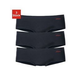 Hipster s.Oliver, Damen, Gr. 32/34 (S), schwarz, Jersey, Obermaterial: 90% Baumwolle, 10% Elasthan (LYCRA), unifarben, Unterhosen, aus elastischer Baumwoll-Qualit&auml;t