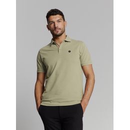 Poloshirt NO EXCESS "NO EXCESS Poloshirt Polo Pique Garment Dyed", Herren, Gr. L, gr&uuml;n (pastellgruen), 95% Baumwolle, 5% elasthan, Shirts