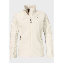 Sch&ouml;ffel Outdoorjacke SCH&Ouml;FFEL "Softshell Jk Style Mirusha WMS", Gr. 40, beige (9040, natur), Oberstoff: Aussenseite: 100% Polyester, Innenseite: 100% Polyester; (Membran: Thermoplastisches Polyurethan); Futter: 100% Polyester, regular fit, hoch geschlossener Ausschnitt, Jacken Outdoorjacke