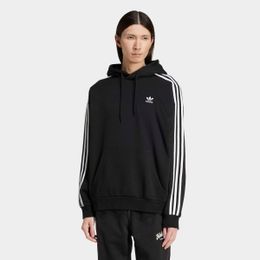 Sweatshirt adidas originals "BAGGY HOODIE", Herren, Gr. S, schwarz, Obermaterial: 70% Baumwolle, 30% Polyester, Rundhals, angesetztes B&uuml;ndchen, Sweatshirts Sweatshirt