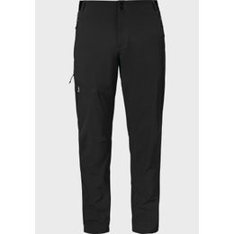Schöffel Outdoorhose SCHÖFFEL "Pants Style Blaustein MNS", Herren, Gr. 48, Normalgrößen, schwarz (9990, schwarz), Oberstoff: 86% Nylon, 14% Elasthan, Hosen Outdoorhose