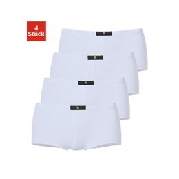 H.I.S. Panty H.I.S, Damen, Gr. 56, wei&szlig;, Jersey, Obermaterial: 95% Baumwolle, 5% Elasthan, unifarben, k&ouml;rpernah, Unterhosen Panty, aus elastischer Baumwoll-Qualit&auml;t
