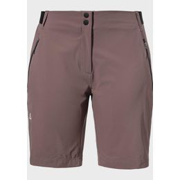 Sch&ouml;ffel Shorts SCH&Ouml;FFEL "Shorts Style Blaustein WMS", Damen, Gr. 40, Normalgr&ouml;&szlig;en, lila (3905, braun), Oberstoff: 86% Nylon, 14% Elasthan, Hosen Shorts
