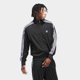 Trainingsjacke adidas originals "FIREBIRD TT", Damen, Gr. 3XL, schwarz-wei&szlig; (schwarz, wei&szlig;), Obermaterial: 100% Polyester, gestreift, normal, Jacken Trainingsjacke
