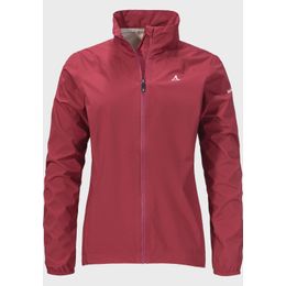 Schöffel Outdoorjacke SCHÖFFEL "Jacket Style Lurbek WMS", Damen, Gr. 36, rot (3750, rot), Oberstoff: 100% Polyester; (Membran: Thermoplastisches Polyurethan), regular fit, hoch geschlossener Ausschnitt, Jacken Outdoorjacke