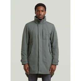 G-Star Raw Outdoorjacke G-STAR "Utility Lightweight Steppmantel", Jungen, Gr. M, gs grau, Obermaterial: 54% Elastomultiester, 46% Polyester, Jacken Outdoorjacke