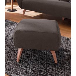 Hocker Home Affaire, B:63cm H:45cm T:63cm, grau, Garten, Hocker, "Baggio", mit Holzf&uuml;&szlig;en