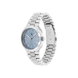 Tommy Hilfiger Damen Quarzuhr "Georgia", silber, Armbanduhren, Armbanduhr, Damenuhr, Edelstahlarmband, analog