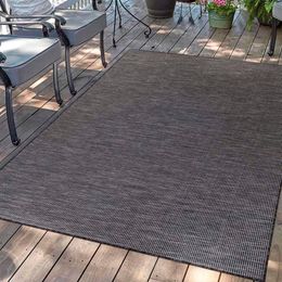 Outdoorteppich Carpet City, B:200cm H:5mm L:290cm, schwarz, Polypropylen, Teppiche, "PALM 2778", L&auml;ufer, Wetterfest & UV-best&auml;ndig, f&uuml;r Balkon,