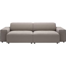 Big-Sofa Home Affaire, B:254cm H:71cm T:101cm, grau, Sofas, "Glimminge auch in Breitcord, Feincord + Easy care-Bezug", besondere Kedern&auml;hte Zierkissen